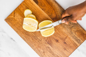 How to Cut a Lemon - yourcookingbuddy.com